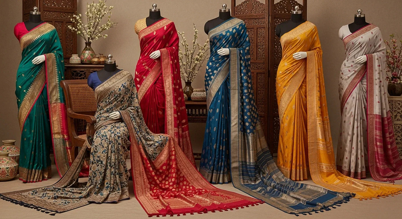 Top 37 Best Types of Sarees in India For You - Kalyanja.com